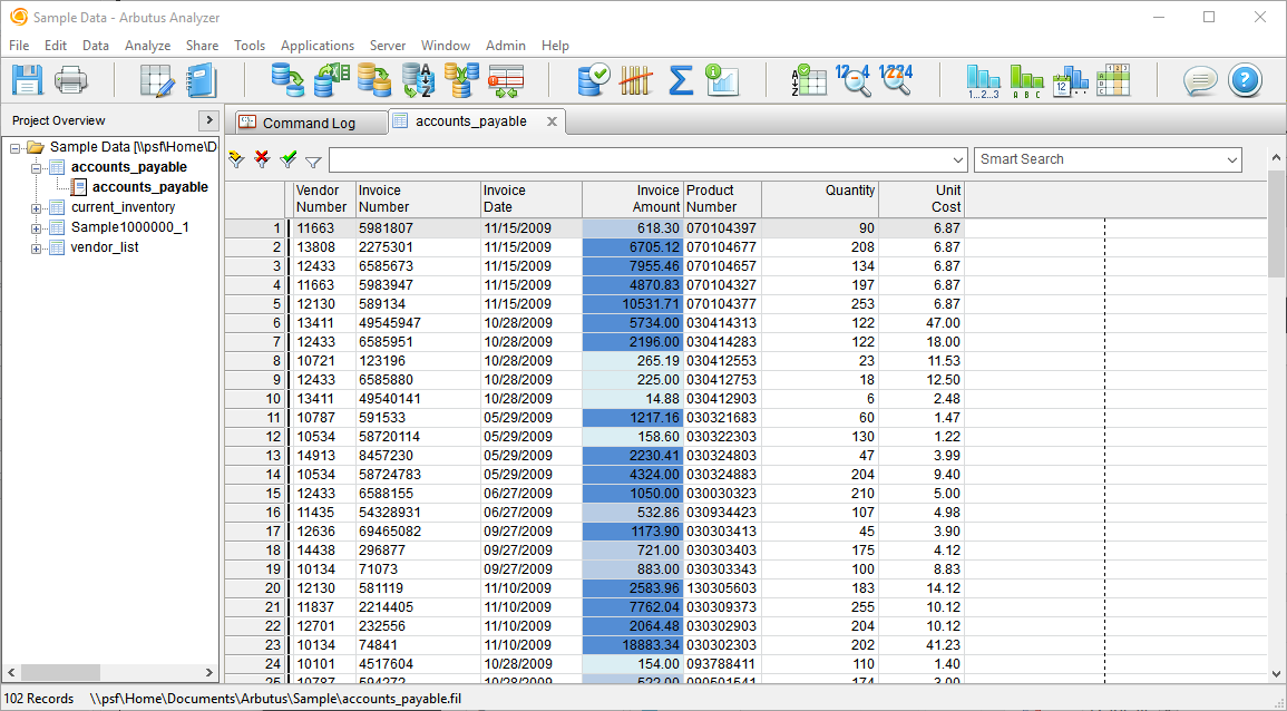 Arbutus Audit Analytics, solution pour l'audit et l'analyse de données informatisées